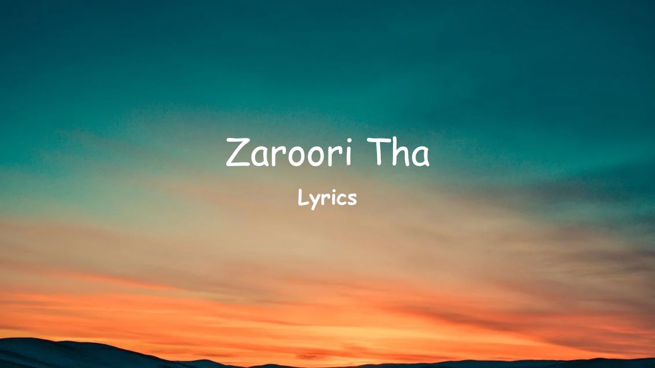 Teri Aankhon Ke Dariya Ka Utrna Bhi Zaroori Tha (Lyrics) - Kalaam Gah